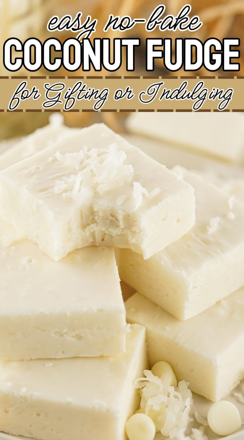 Rich & Creamy Coconut Fudge with Just 4 Ingredients - A Crazy Family