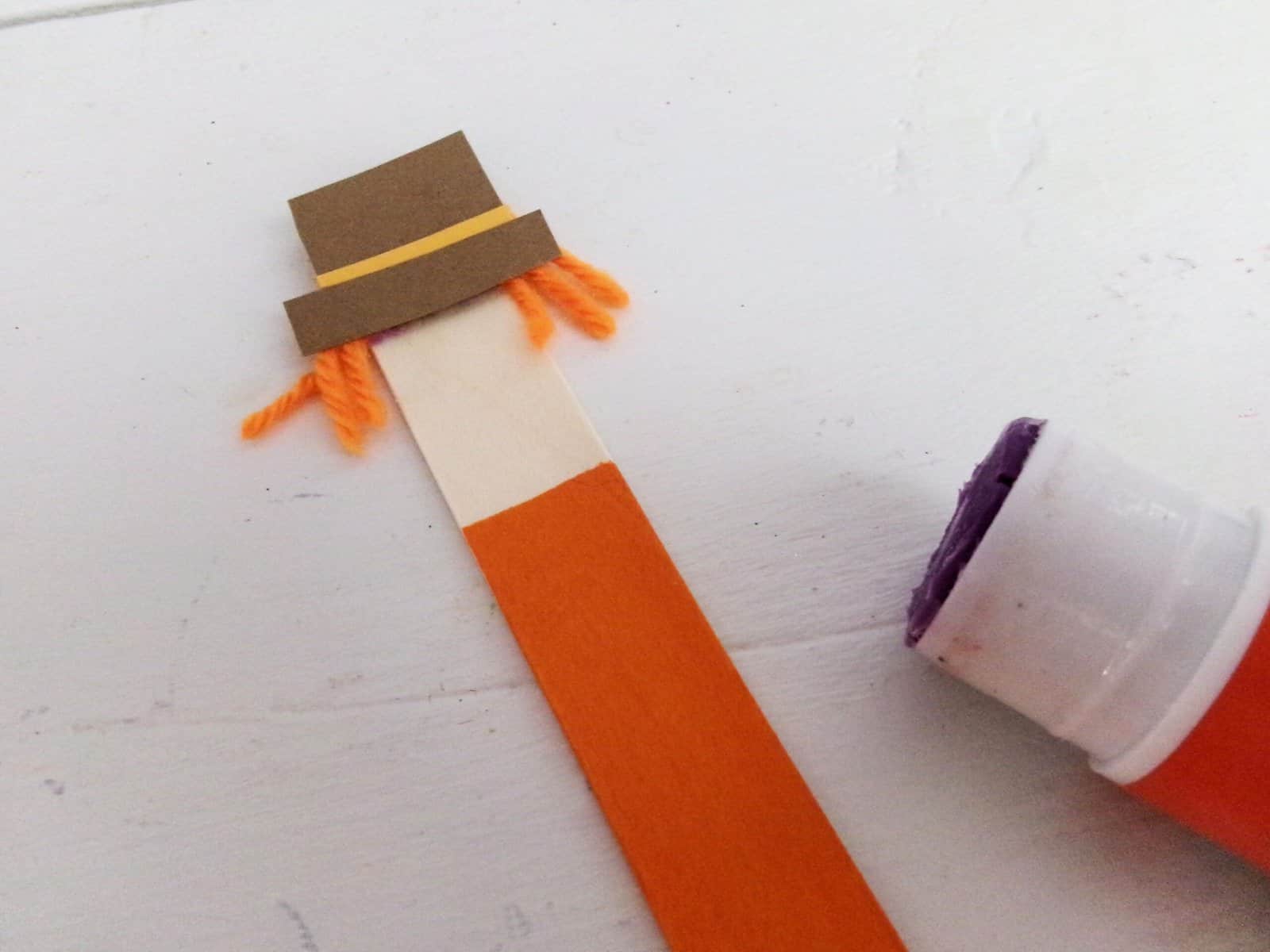 Jumbo Craft Stick Scarecrow Craft - A Crazy Family