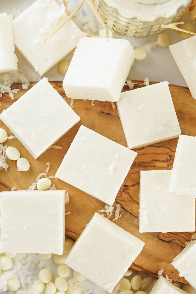 Rich & Creamy Coconut Fudge with Just 4 Ingredients - A Crazy Family