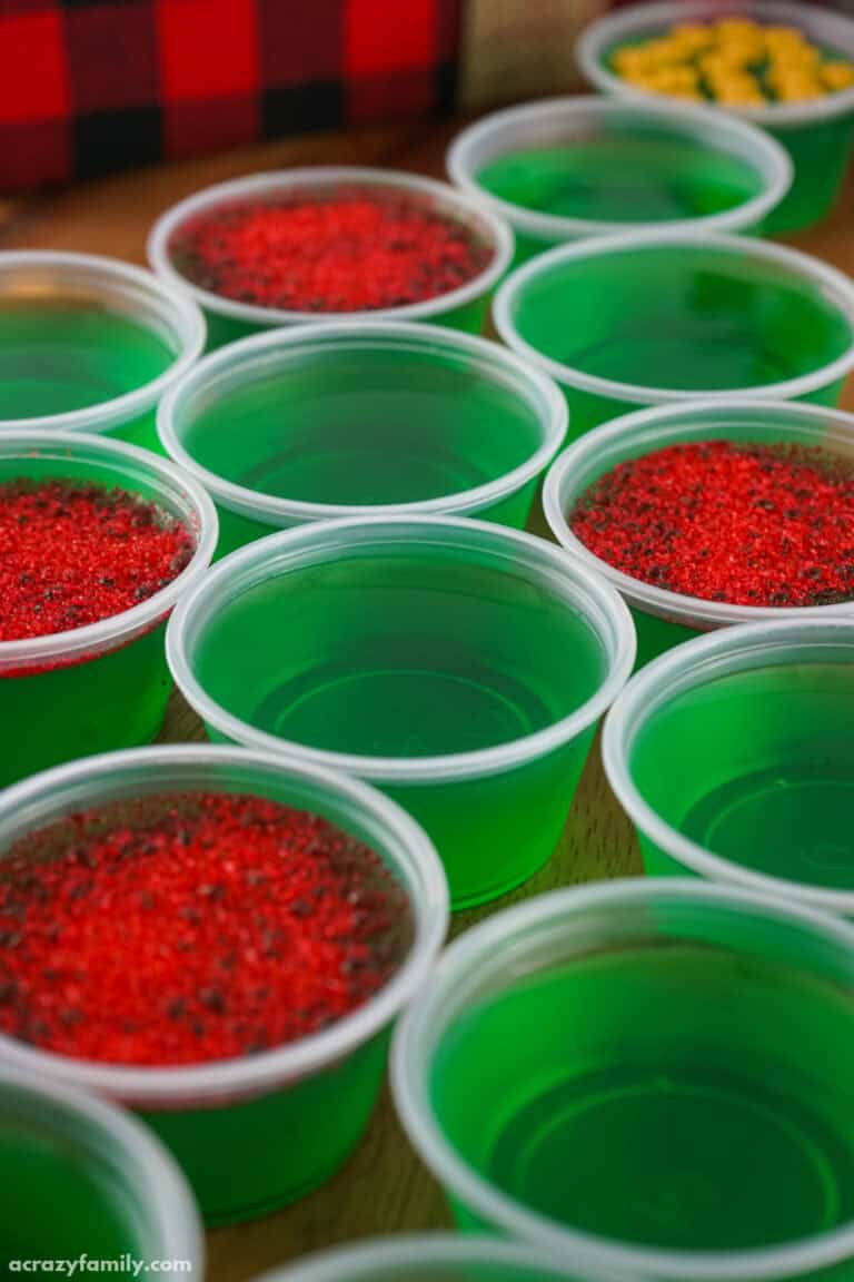 Jello Shot Christmas Tree - A Crazy Family