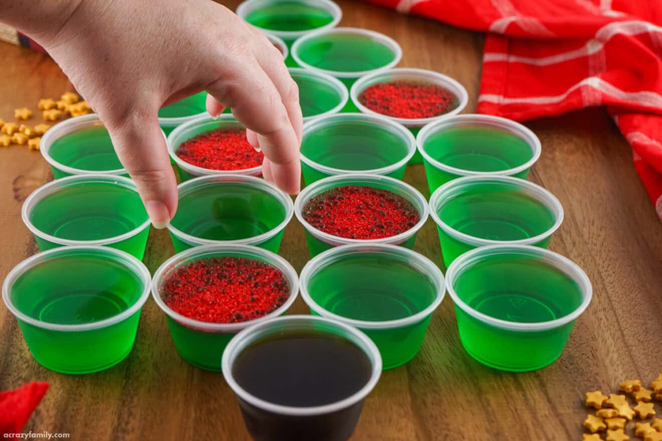 Jello Shot Christmas Tree - A Crazy Family