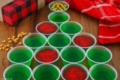 Jello Shot Christmas Tree - A Crazy Family