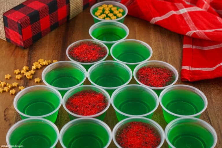 Jello Shot Christmas Tree - A Crazy Family