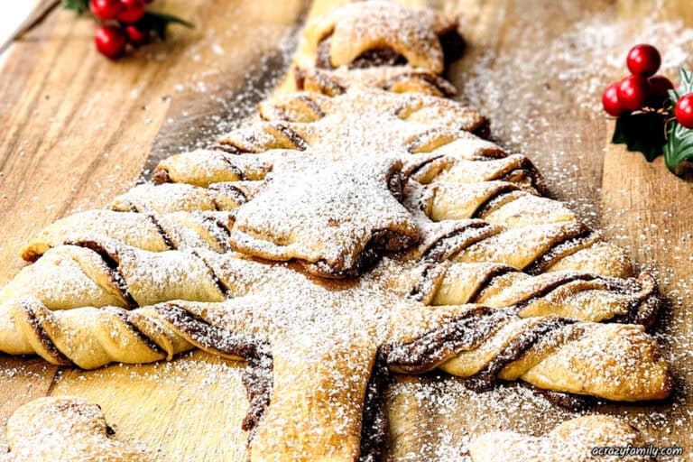 Pull-Apart Nutella-Filled Christmas Tree - A Crazy Family