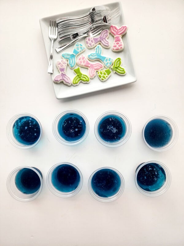 Little Mermaid Jello Cups - A Crazy Family
