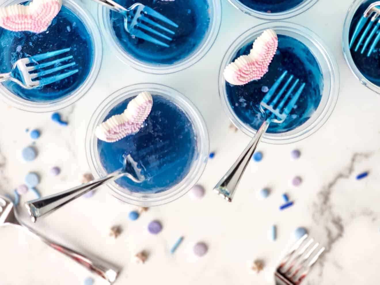 Little Mermaid Jello Cups - A Crazy Family