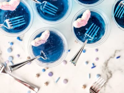 Little Mermaid Jello Cups - A Crazy Family
