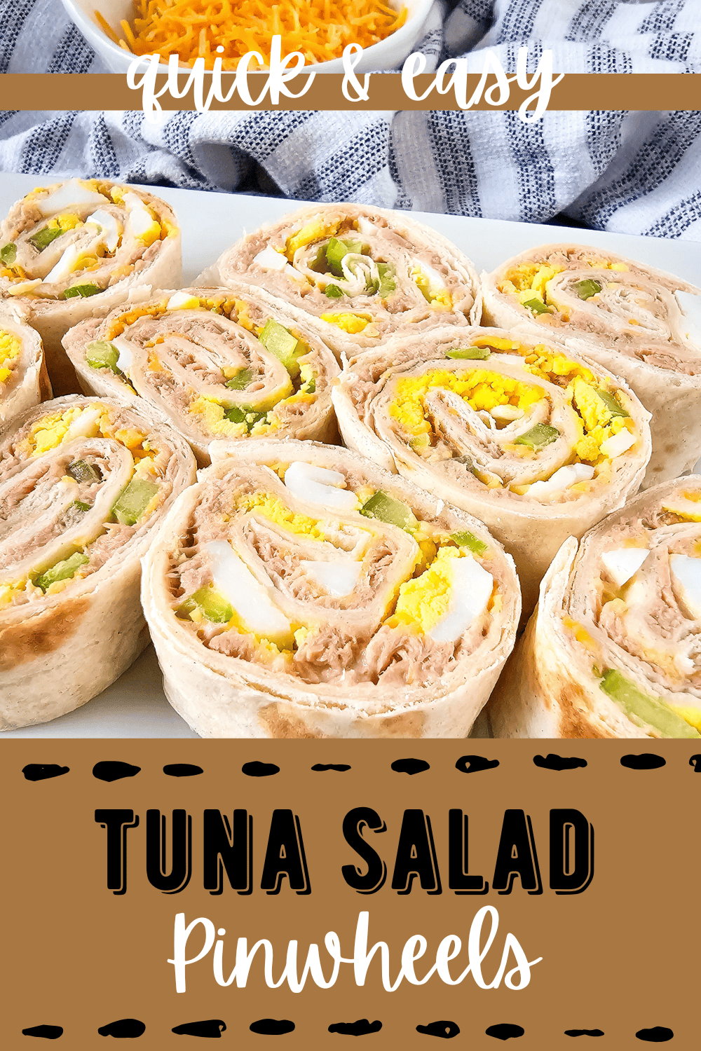 Tuna Salad Pinwheels - A Crazy Family