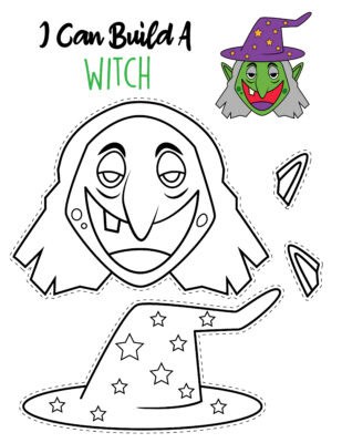 Halloween Crafts Printable: “I Can Build” Collection - A Crazy Family
