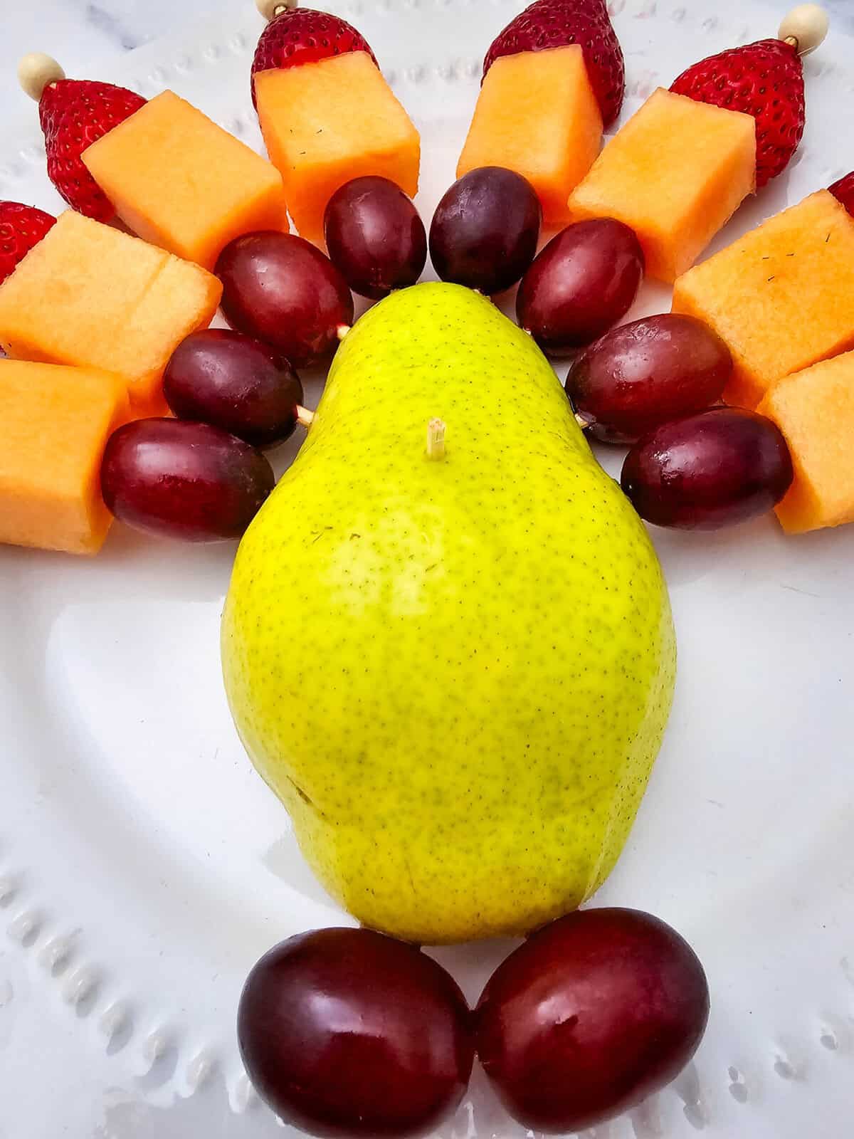 Quick & Cute Turkey Fruit Skewers for Kids and Families - A Crazy Family